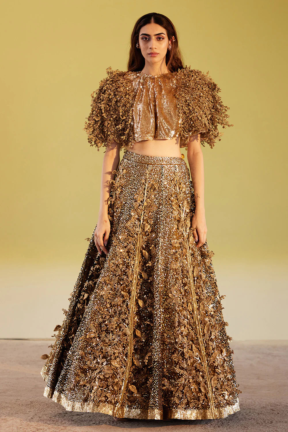 Green Multi Color Blouse | Deval Store