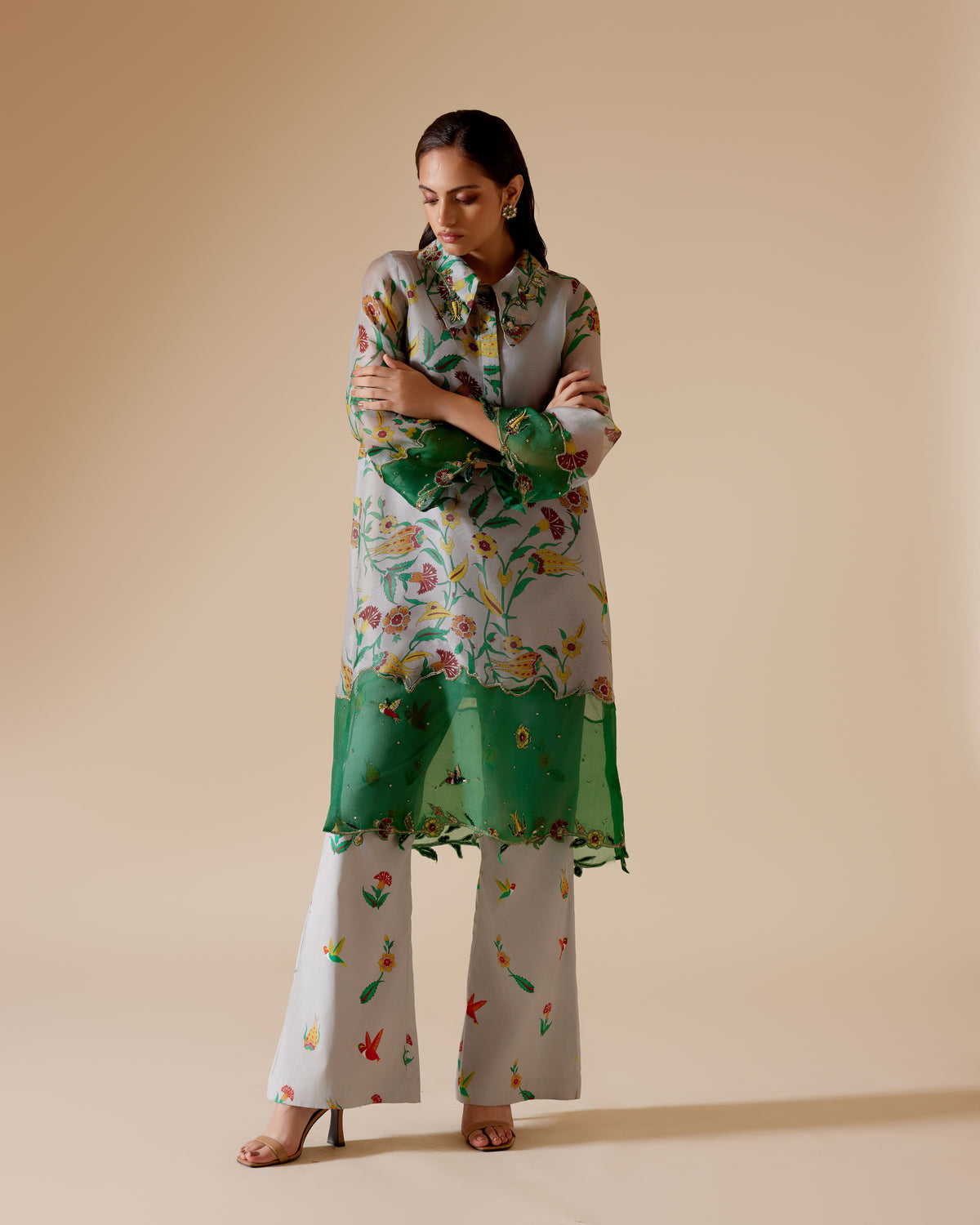 Tara - Grey Print | Deval Store