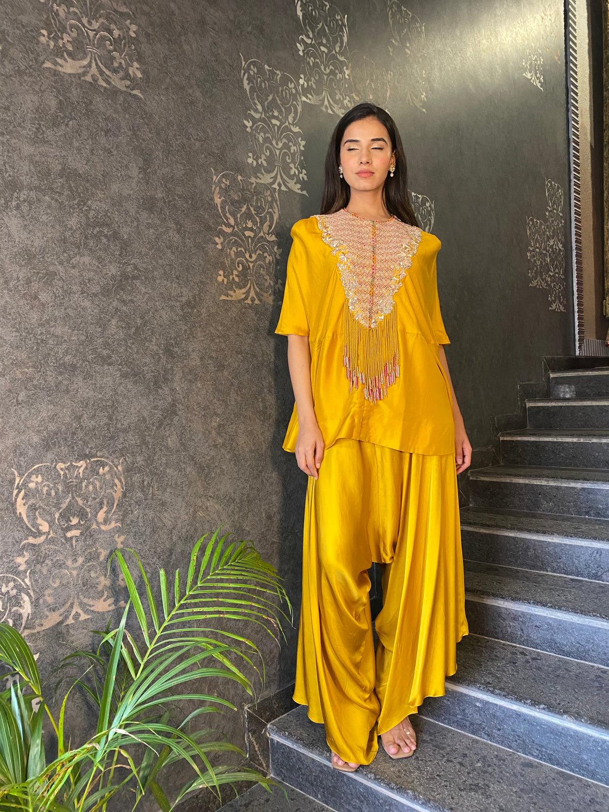 Yellow Cape Set – Deval The Multi Designer Store