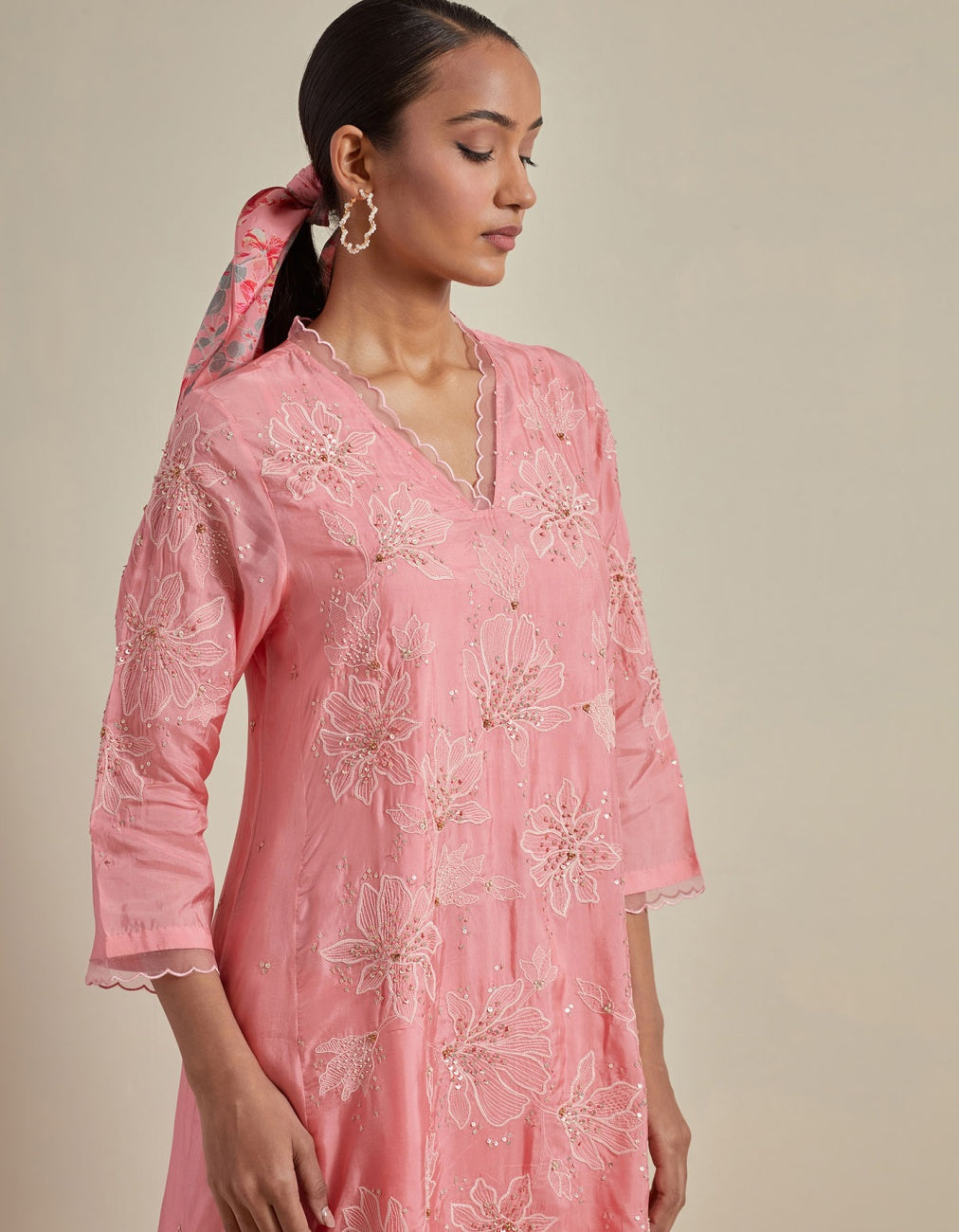 Peach Kurta Set | Deval Store